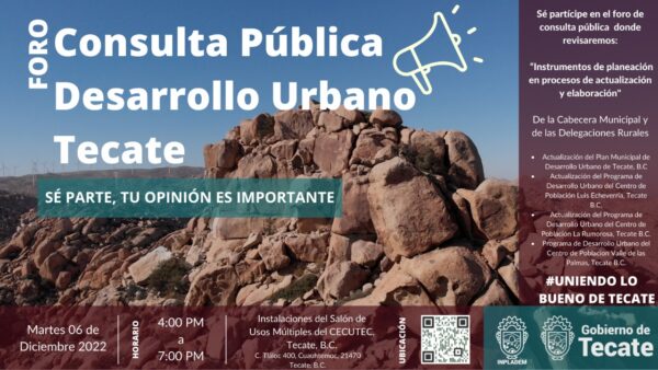 GOBIERNO DE TECATE INVITA A FOTO DE CONSULTA PÚBLICA “DESARROLLO URBANO ...